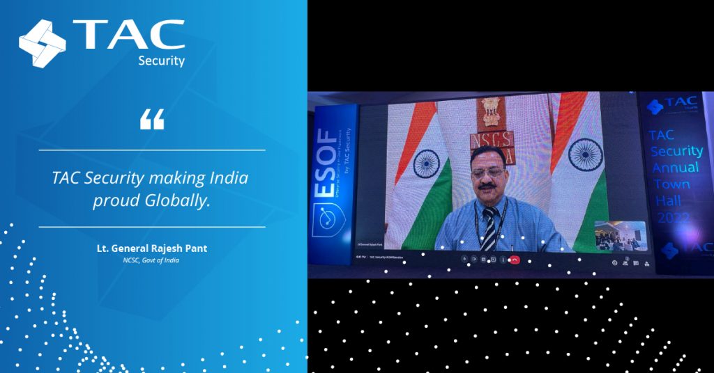 TAC Security making India proud Globally: Lt. General Rajesh Pant, NCSC ...