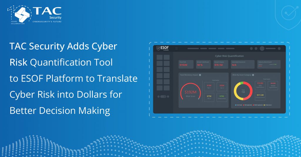 Tac Security Adds Cyber Risk Quantification Tool To Esof Platform To Translate Cyber Risk Into